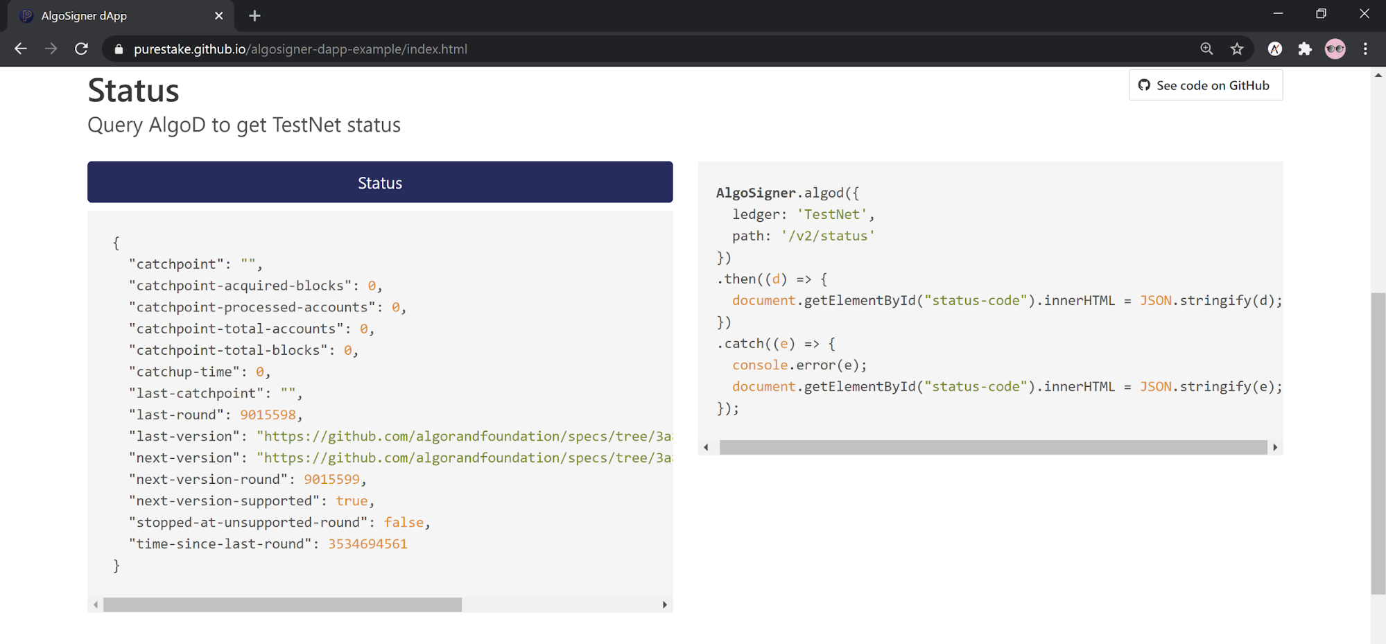 Adding Transaction Capabilities To A Dapp Using Algosigner Algorand Developer Portal 
